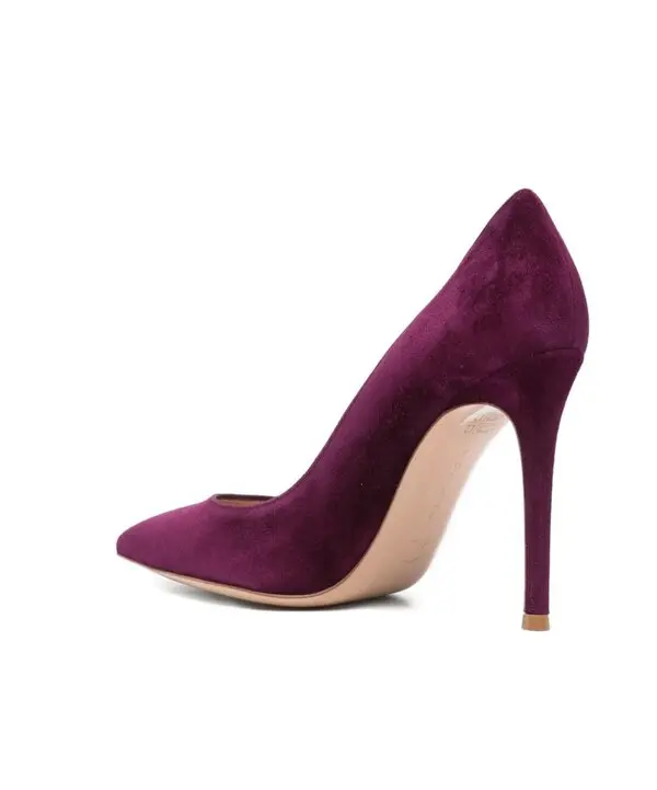 GIANVITO ROSSI Pointed-toe Suede Pumps