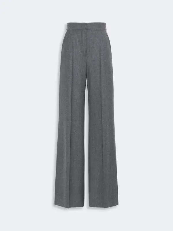 Max Mara Pleated Wool Palazzo Pants