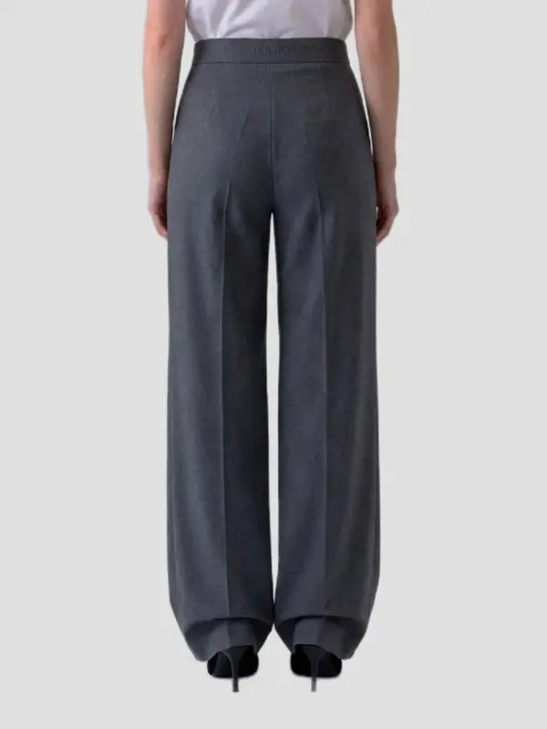Max Mara Pleated Wool Palazzo Pants