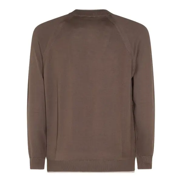 Eleventy Raglan Crew Neck Knitted Sweater