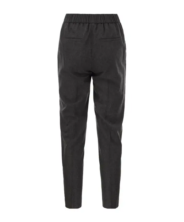 Peserico Elastic Waist Trousers - Anthracite
