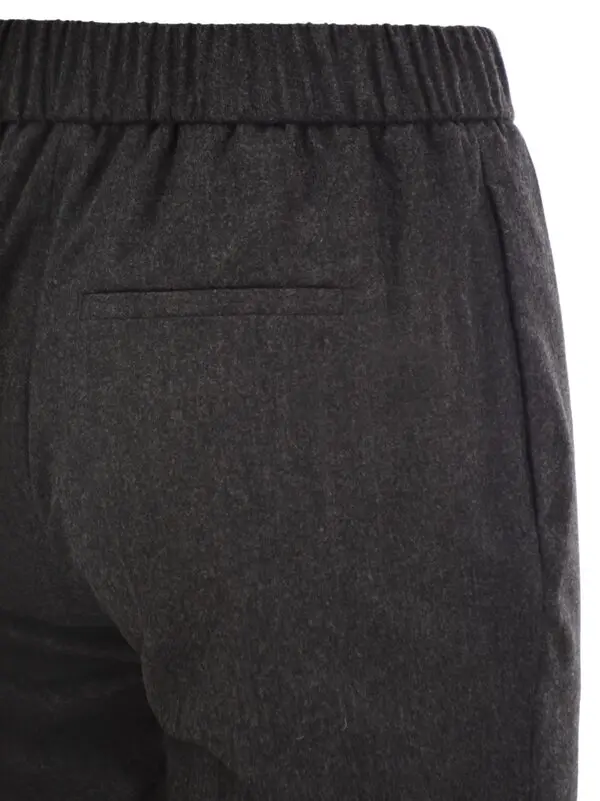 Peserico Elastic Waist Trousers - Anthracite
