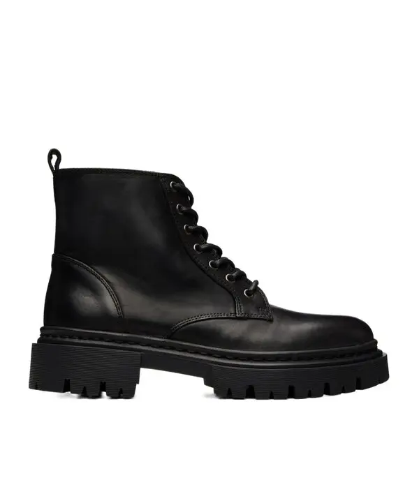 Staud Henry Combat Ankle Boots - Black