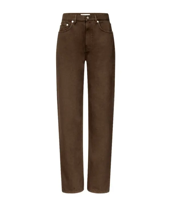 Loulou De Saison Samur Lds Organic Denim Boyfriend Jeans - Brown