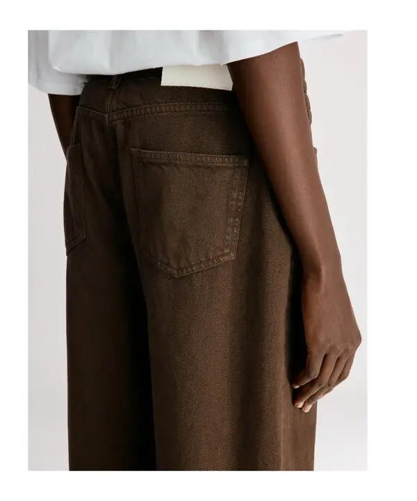 Loulou De Saison Samur Organic Denim Boyfriend Jeans - Brown
