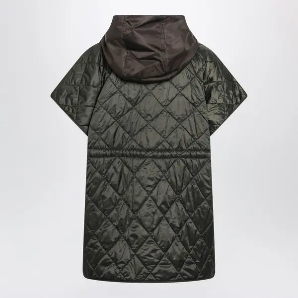 Max Mara Quilted Hooded Gilet - Mud