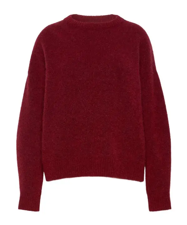 Max Mara Crew Neck Long-sleeved Knitwear - Red