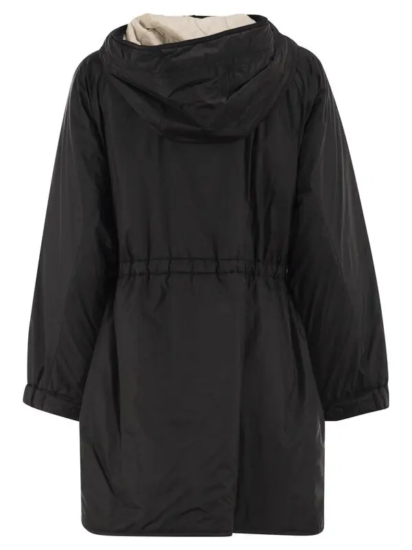 Max Mara Long-sleeved Reversible Parka