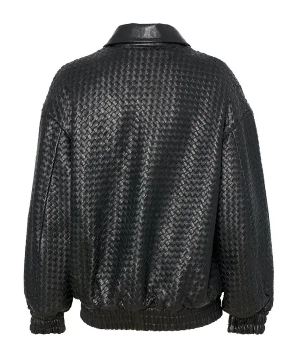 MANOKHI Woven Leather Jacket