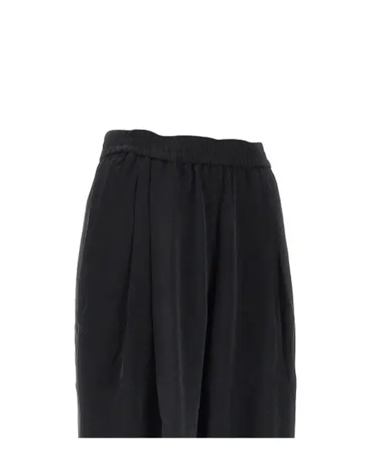 Andamane Elastic-waist Casual Trousers