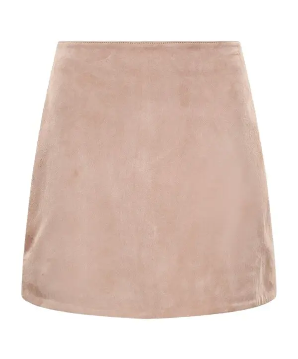 Soeur Leather A-line Skirt