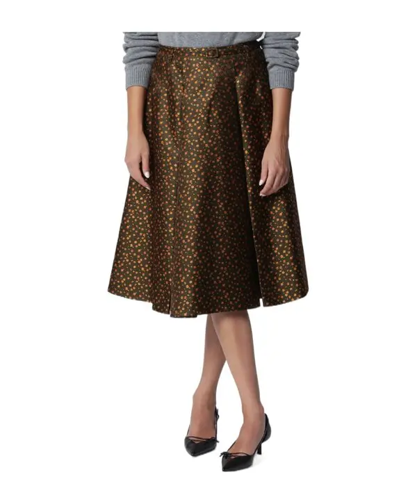 Prada Jacquard Duchesse Skirt - No
