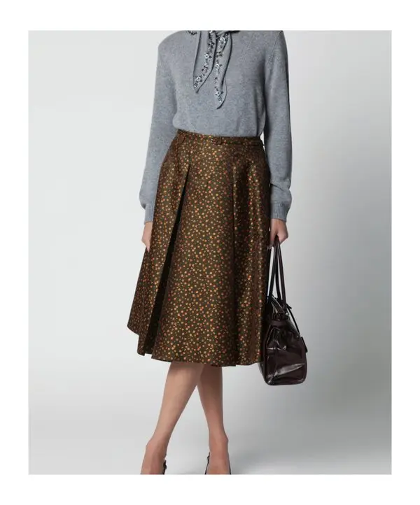 Prada Jacquard Duchesse Skirt - No
