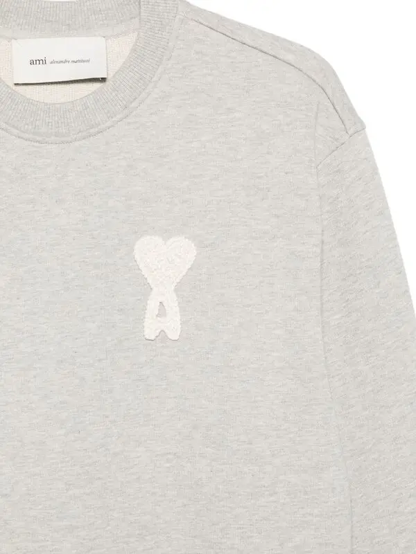 AMI Paris Heart Appliqued Sweatshirt