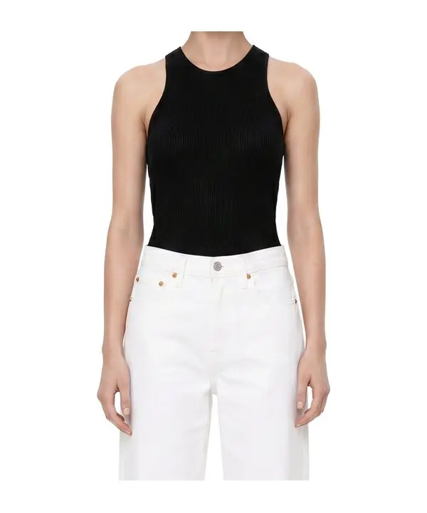 Soeur Ribbed-knit Sleeveless Top