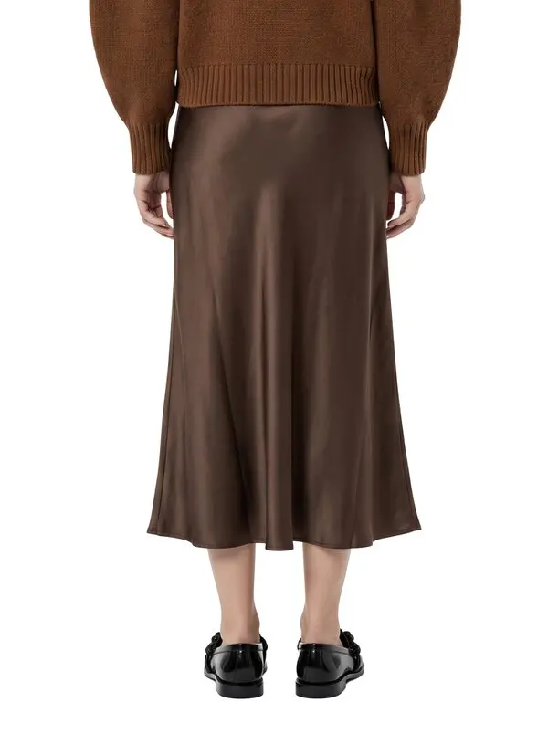 Soeur Satin Midi Skirt