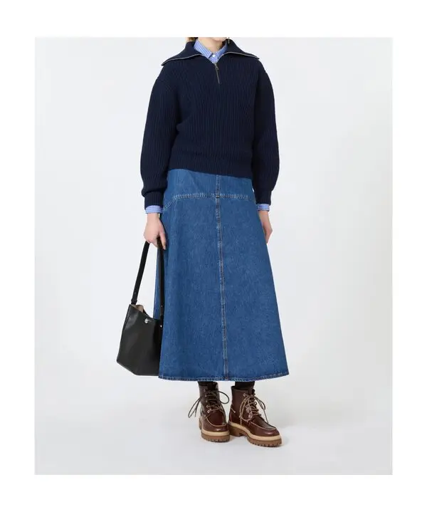 Max Mara Panelled A-line Skirt