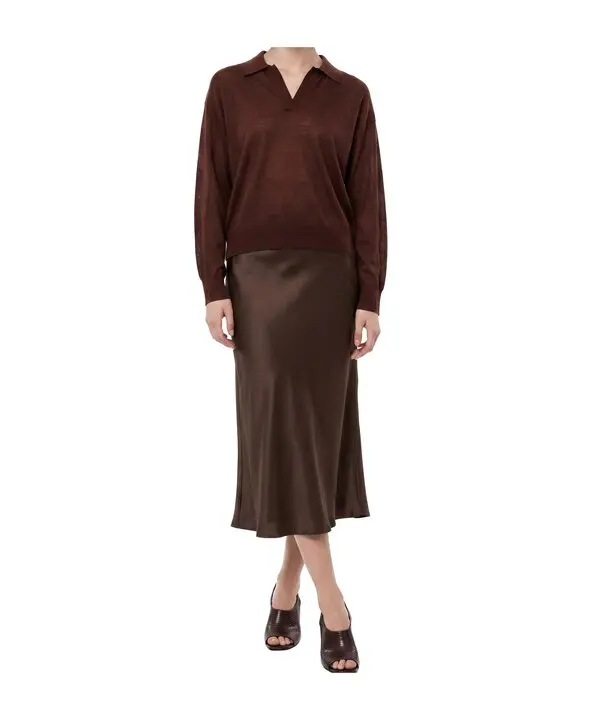 Soeur Ribbed V-neck Knit Top