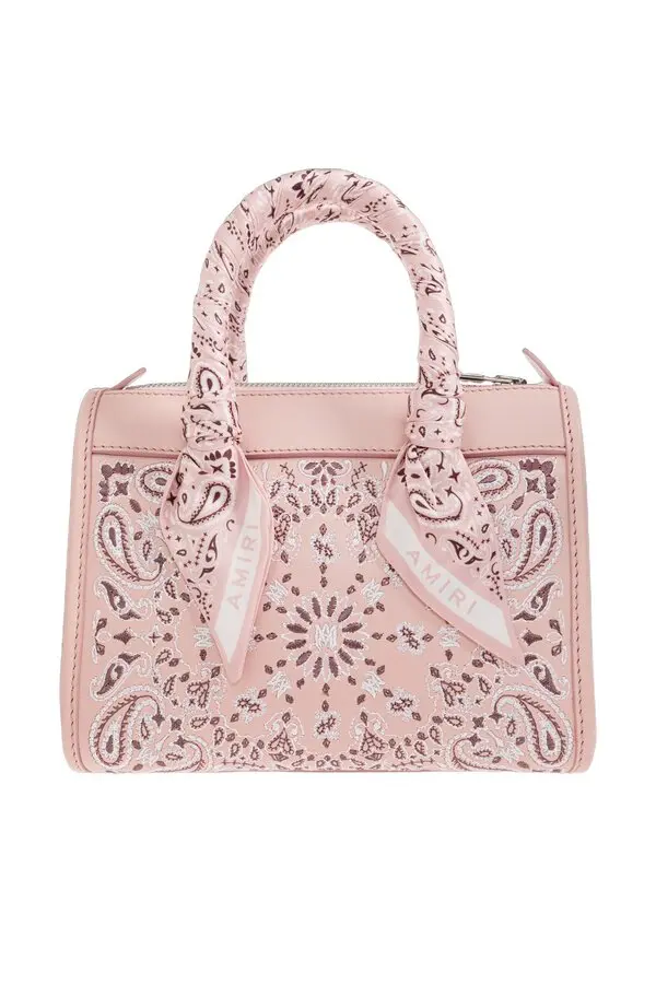 Amiri Bandana Micro Triangle Crossbody Bag