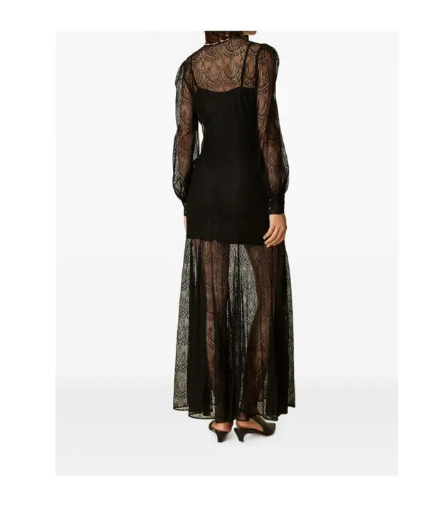 TWINSET Valenciennes Lace Maxi Dress