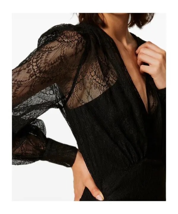 TWINSET Valenciennes Lace Maxi Dress