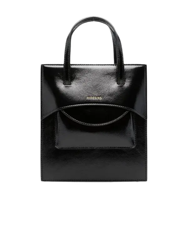 HIDESINS Croc-effect Tote Bag - Black