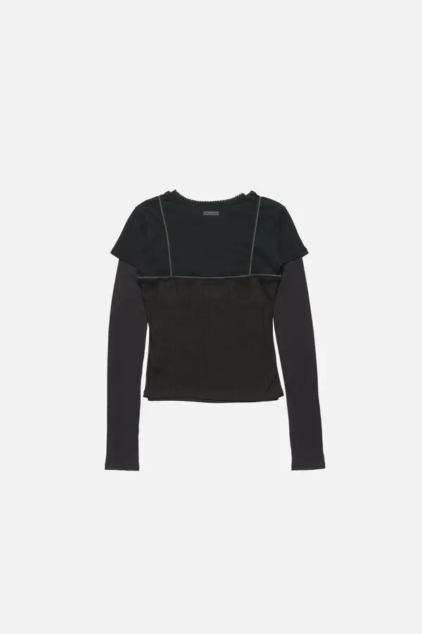 Acne Studios Layered Bow-detail T-shirt