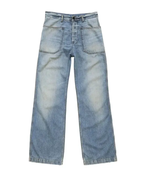 Acne Studios Denim Trousers Regular Fit - Gray
