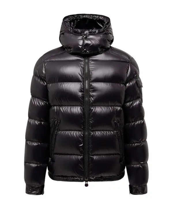 Moncler Maya Shiny Puffer Jacket - Black