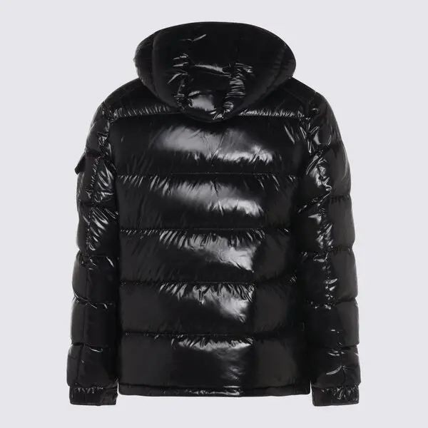 Moncler Maya Shiny Puffer Jacket - Black