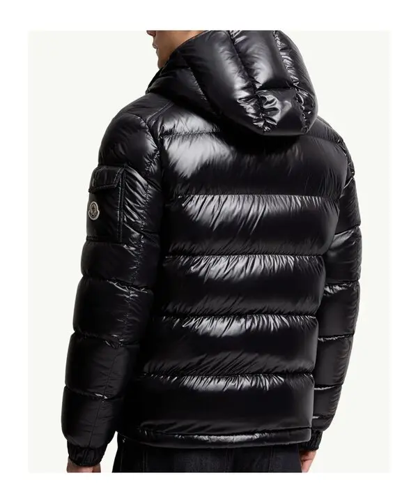 Moncler Maya Shiny Puffer Jacket - Black