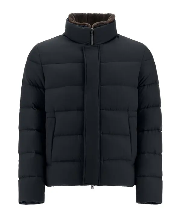 Herno High-neck Padded Coat - Black