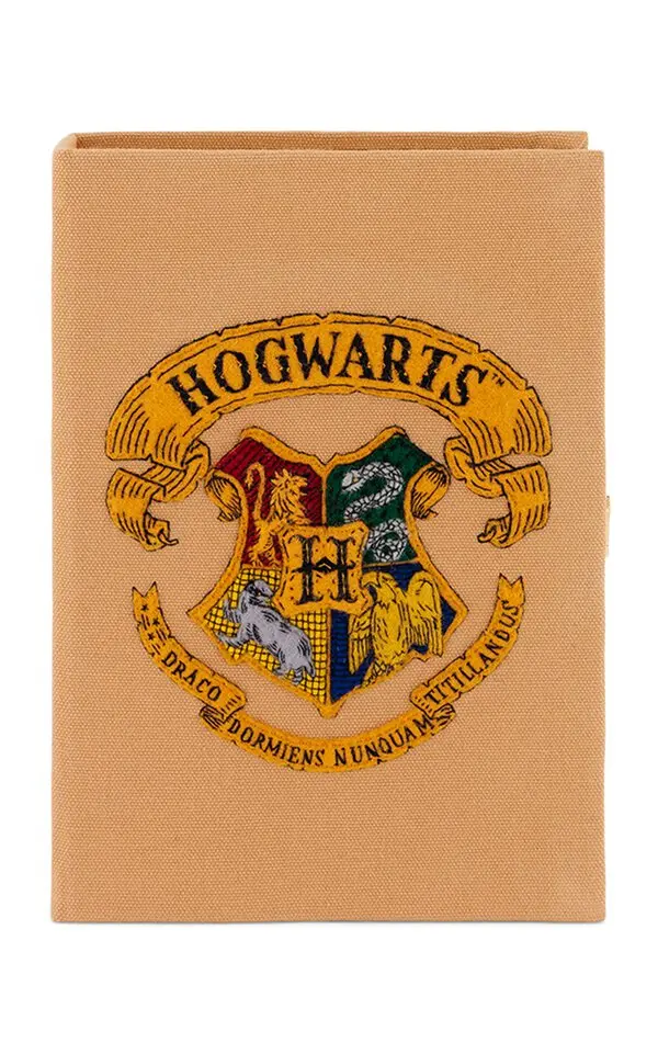 OLYMPIA LE-TAN The Hogwarts Crest Clutch - Tan