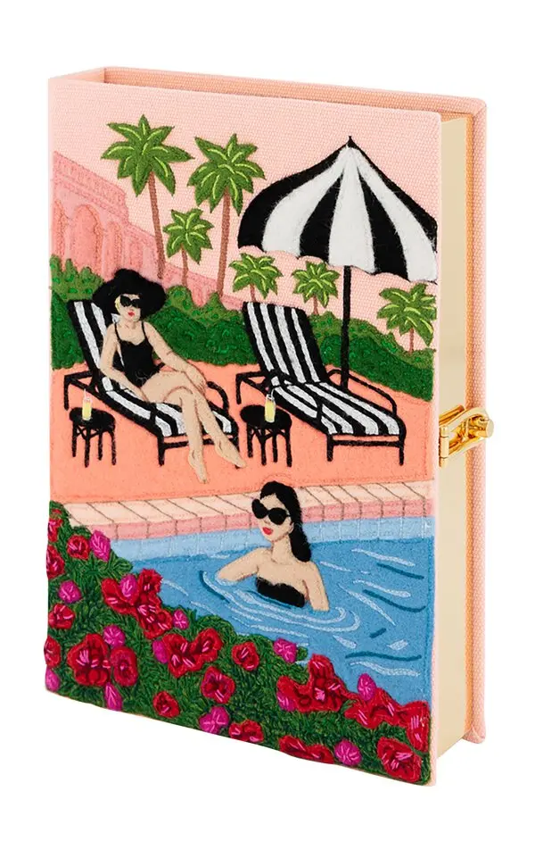 OLYMPIA LE-TAN Embroidered Book Clutch