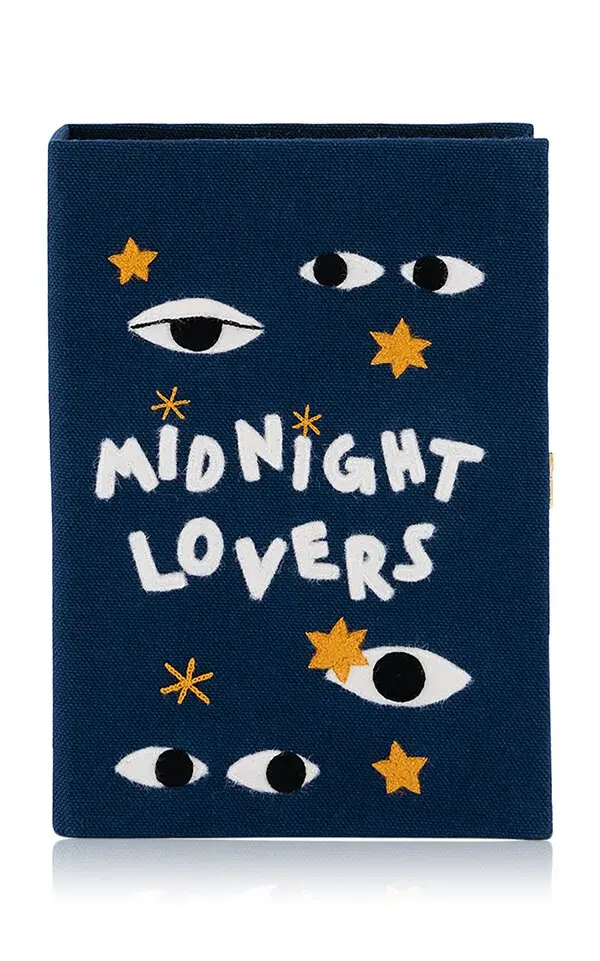 OLYMPIA LE-TAN Midnight Lovers Clutch - Navy