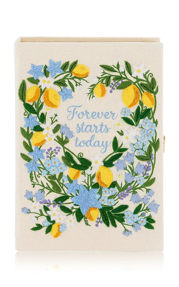 OLYMPIA LE-TAN Forever Starts Today Clutch - Neutral