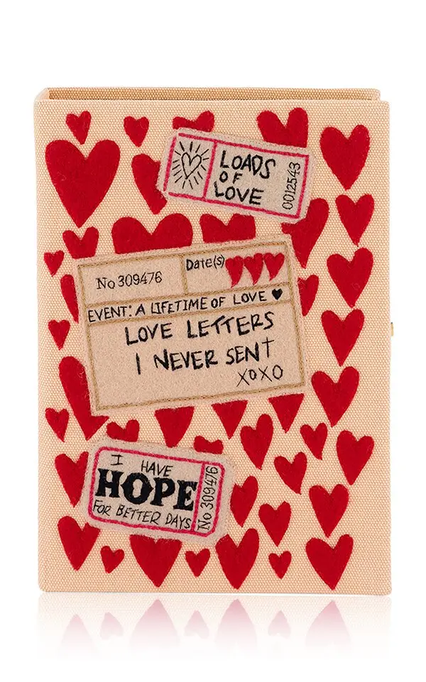 OLYMPIA LE-TAN Peach Love Letters Clutch - Pink