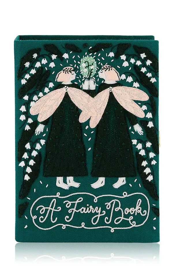 OLYMPIA LE-TAN A Fairy Book Clutch - Green