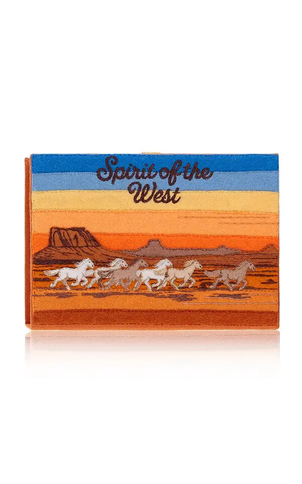 OLYMPIA LE-TAN Spirit Of The West Clutch - Orange