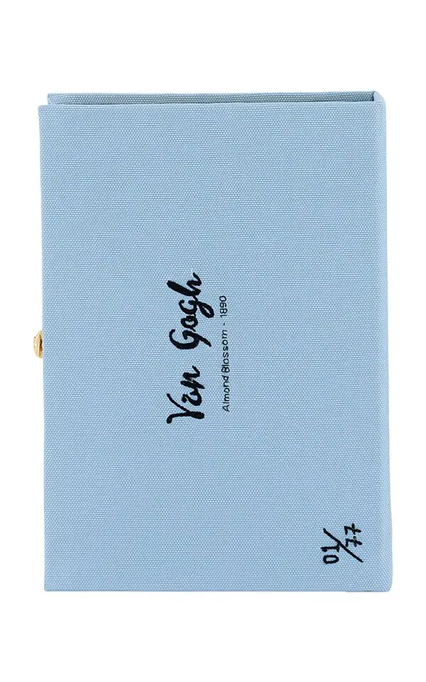 OLYMPIA LE-TAN Almond Blossoms Clutch - Blue