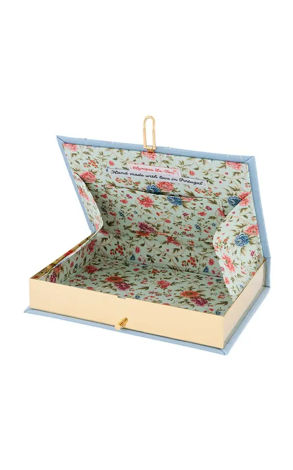 OLYMPIA LE-TAN Almond Blossoms Clutch - Blue