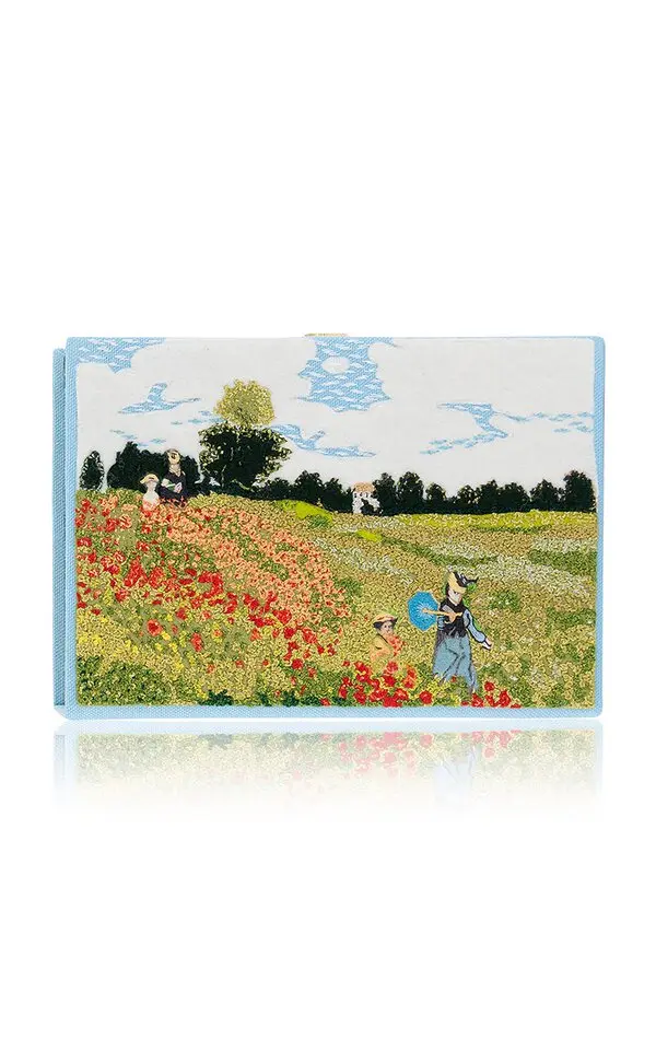OLYMPIA LE-TAN The Poppy Field Clutch - Blue