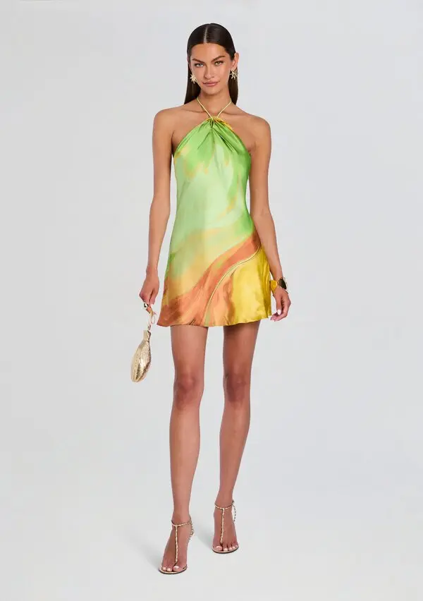 Retrofete Hilary Dress - Pera Brushstroke