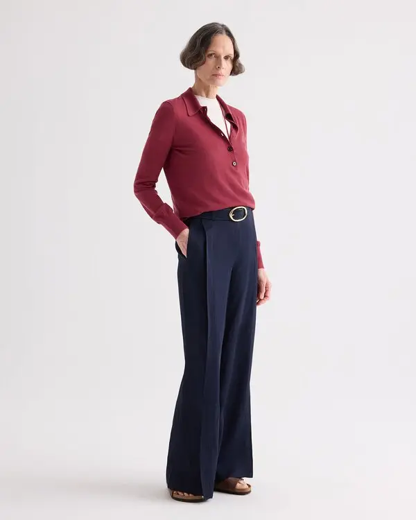 TWP Taite Pant In Coated Viscose Linen
