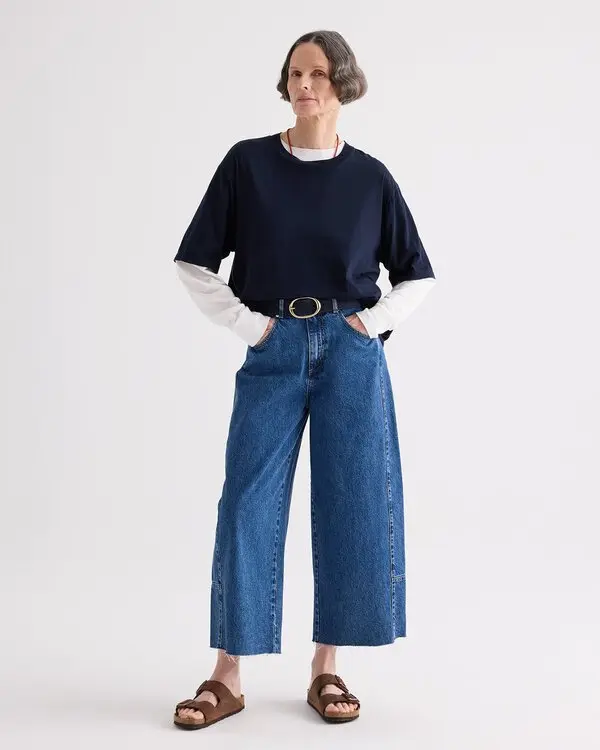 TWP Slouchy Boyfriend Jeans In Heavy Denim - Paris
