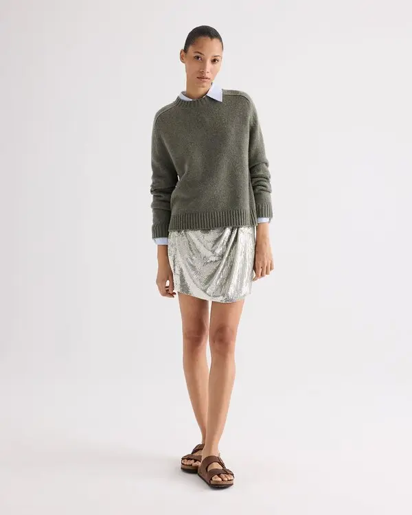 TWP Short Lover Skirt In Sequins