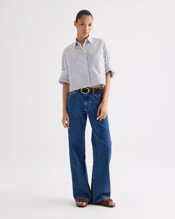 TWP Heavy Denim Straight Leg Jeans
