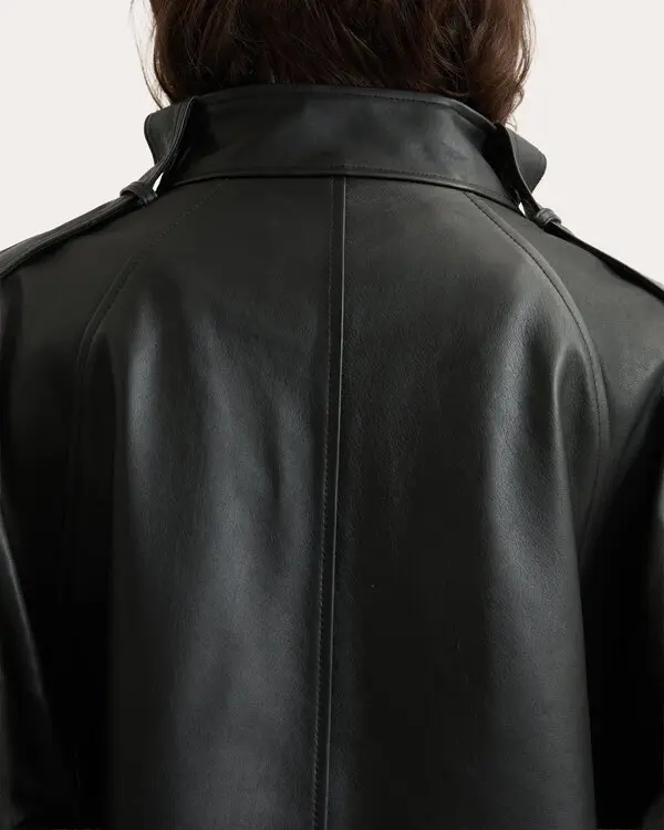 JOAEN Sara Oversized Leather Jacket