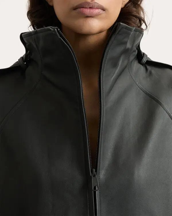 JOAEN Sara Oversized Leather Jacket