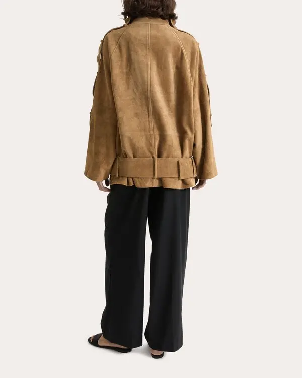JOAEN Sara Oversized Suede Jacket
